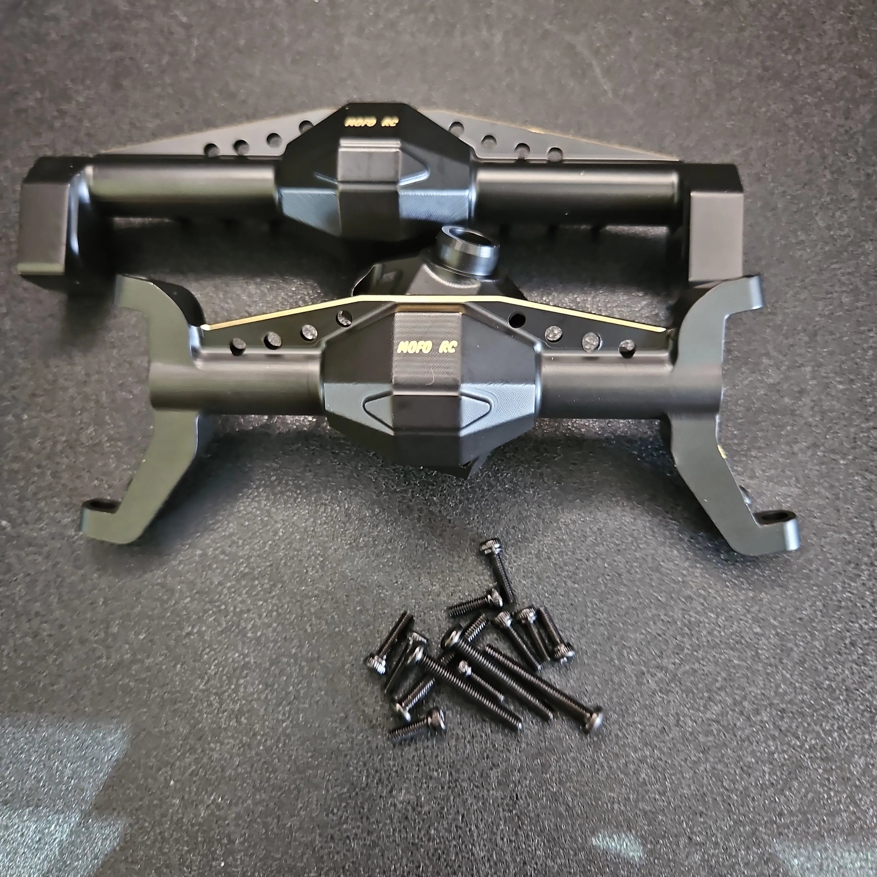 UTB18 Black Brass Axle Housings Axial RC Crawler 1/18 UTB18 Capra Unli ...